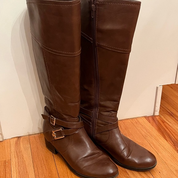 Shoes | Tall Brown Riding Boots Euc | Poshmark